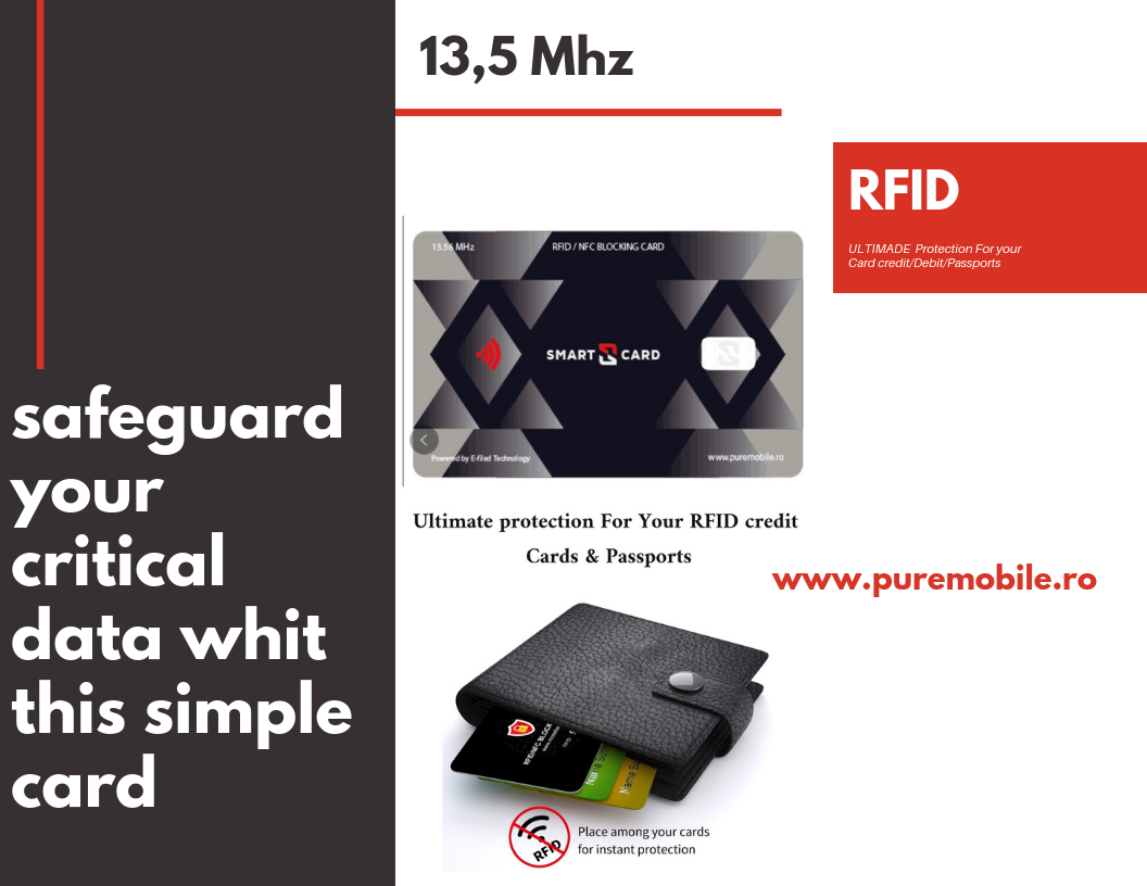 PureMobile - Card protectie contactless RFID si NFC pentru protejarea ...
