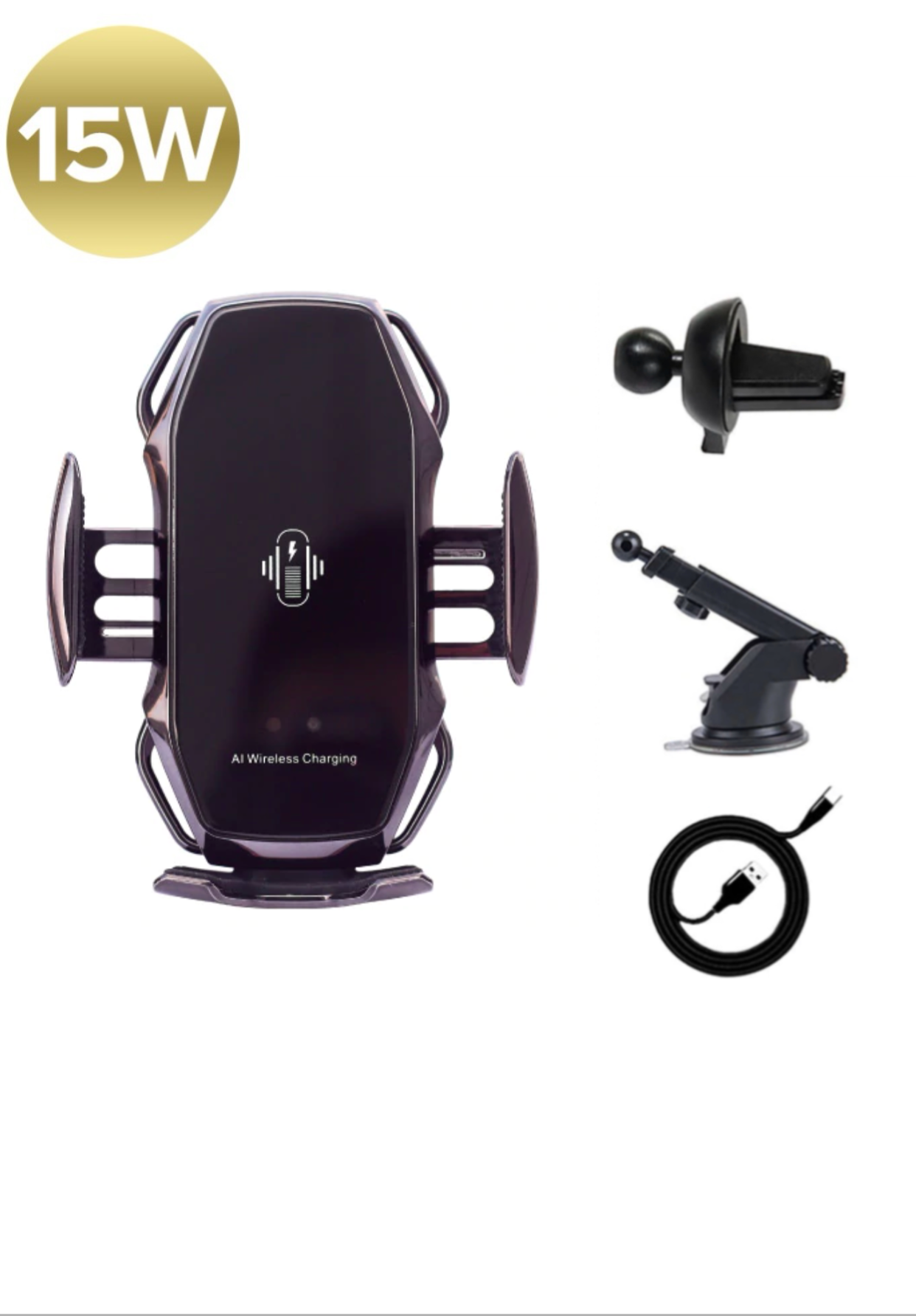 PureMobile - Suport Wireless Telefon Masina 15W,Original , smart sensor ...